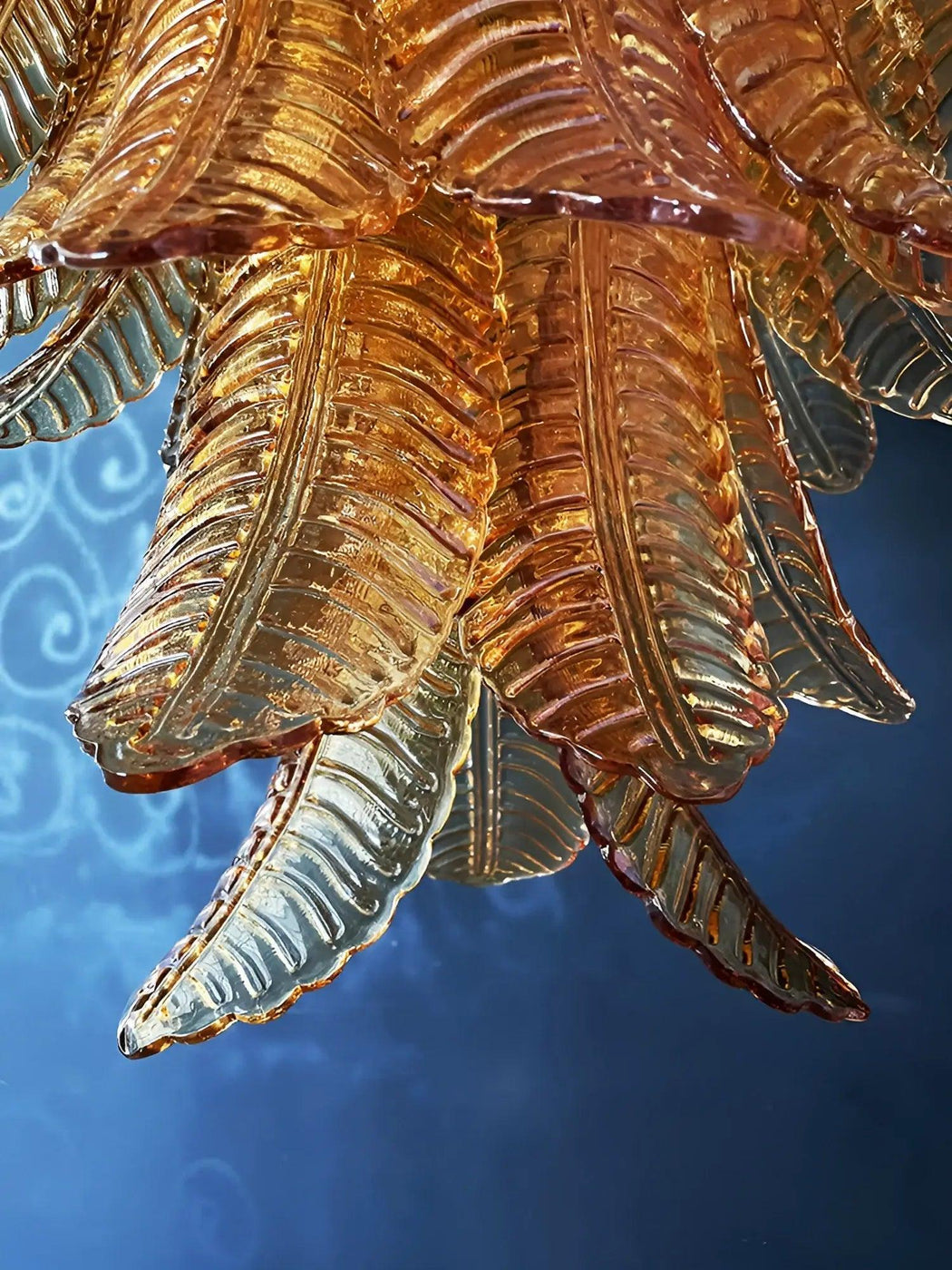 Amber Leaf Cascade Chandelier | DWHOME