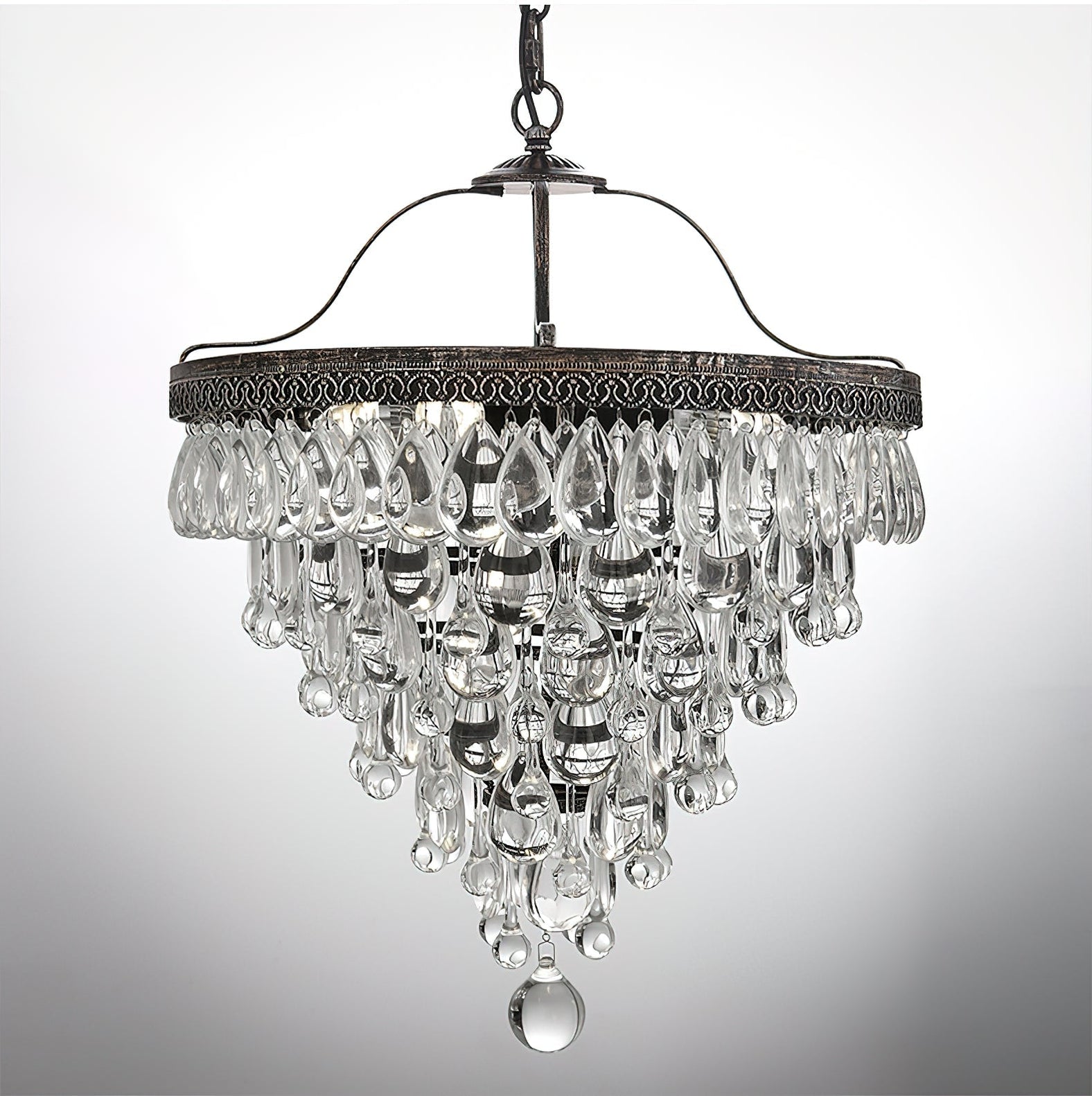 Crystal Inverted Pyramid Chandelier | DWHOME