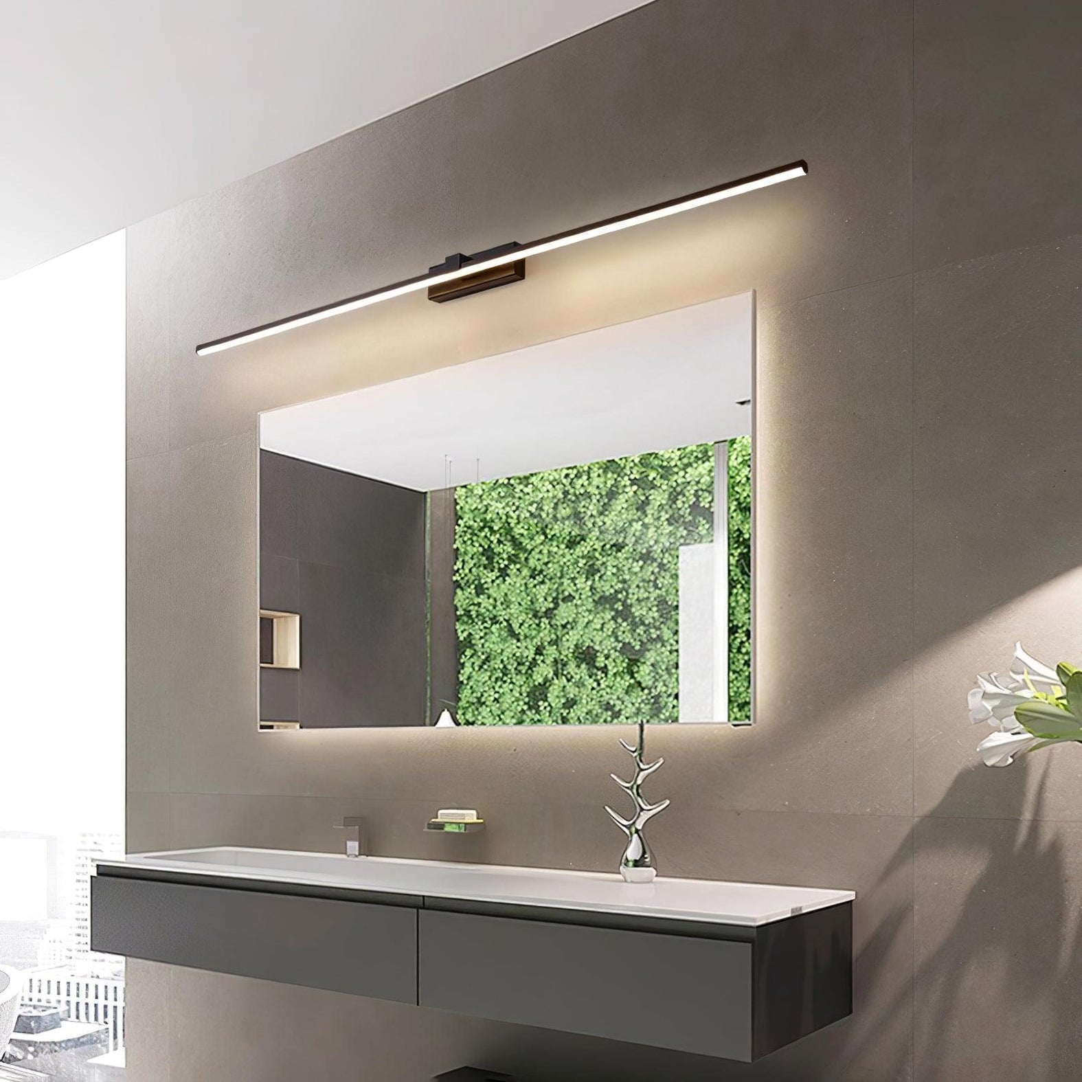 Metal Linear Mirror Wall Light | DWHOME