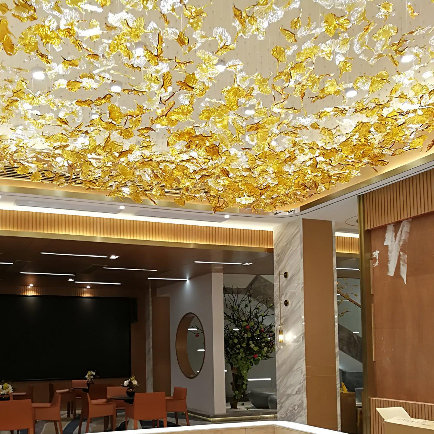 Multicolor Crystal Maple Leaf Chandelier | DWHOME
