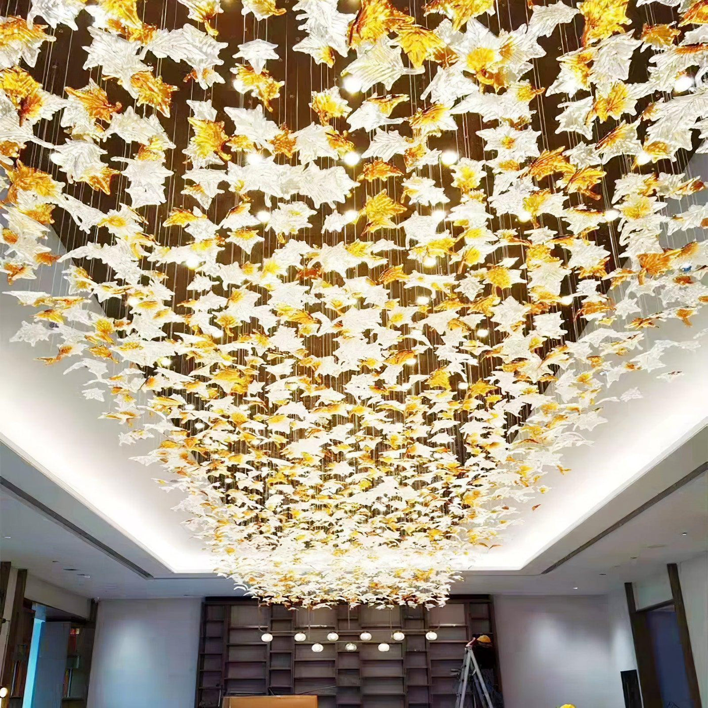Multicolor Crystal Maple Leaf Chandelier | DWHOME