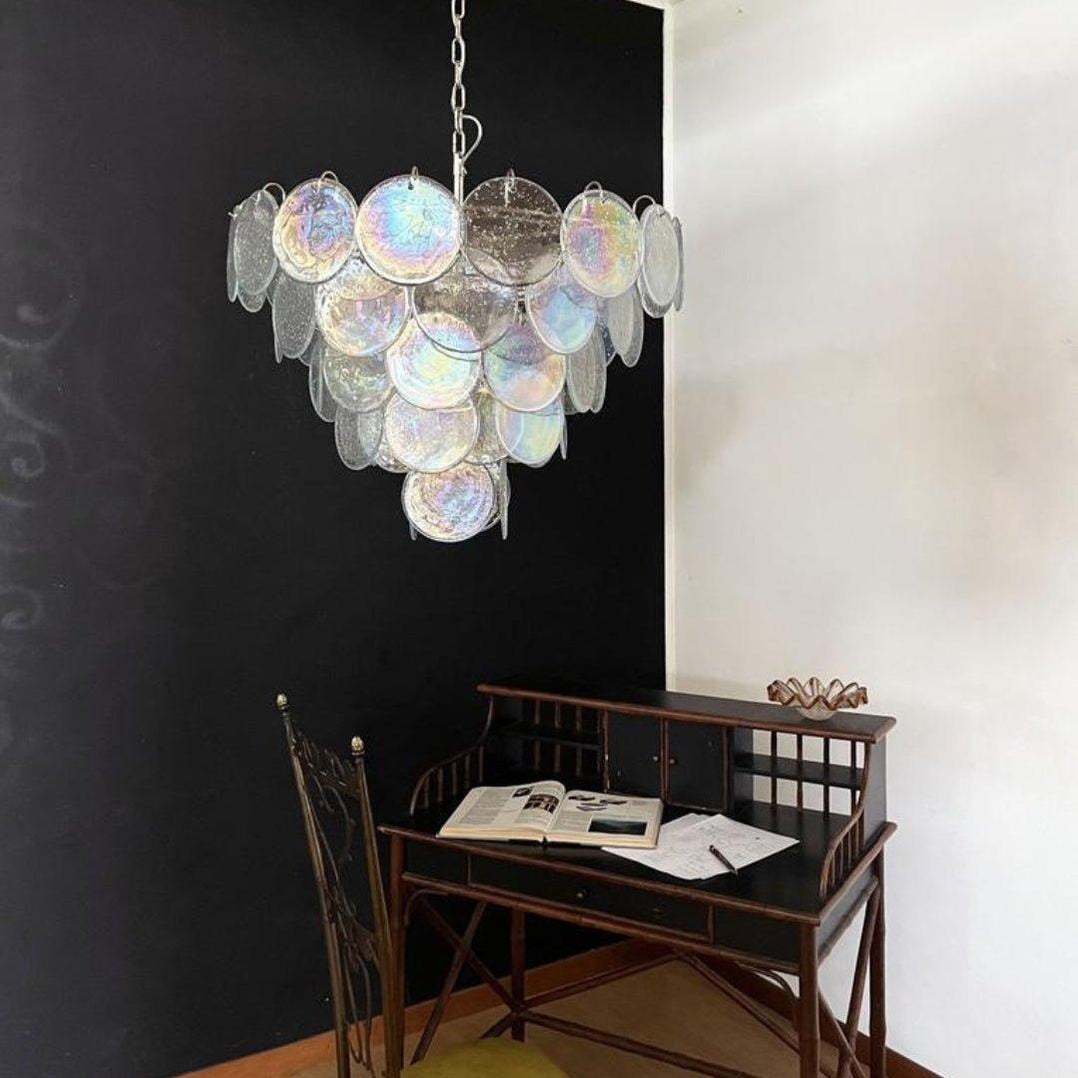 Murano Disc Iridescent Chandelier – DWHOME