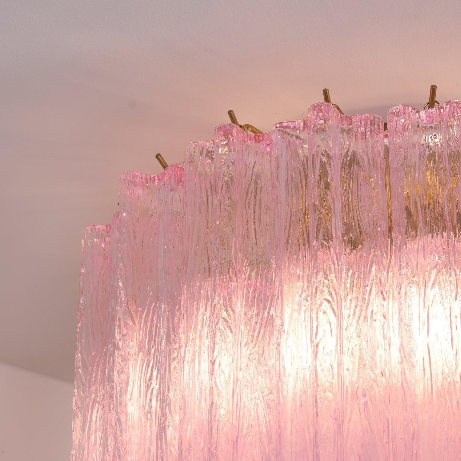 Murano Pink Glass Ceiling Light | DWHOME