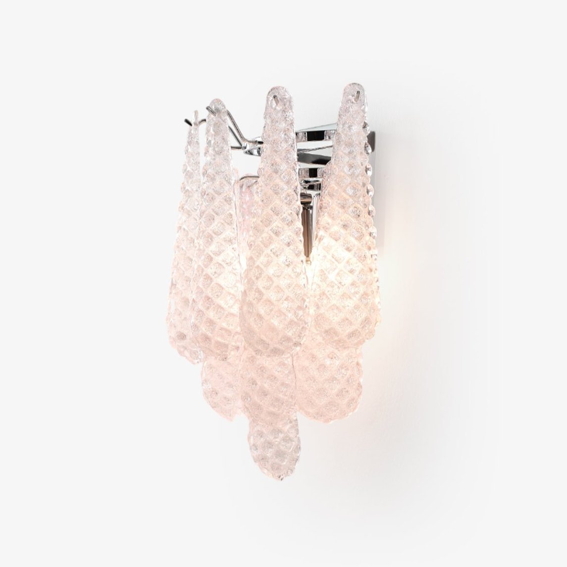 Pink Waffle Wall Sconce | DWHOME