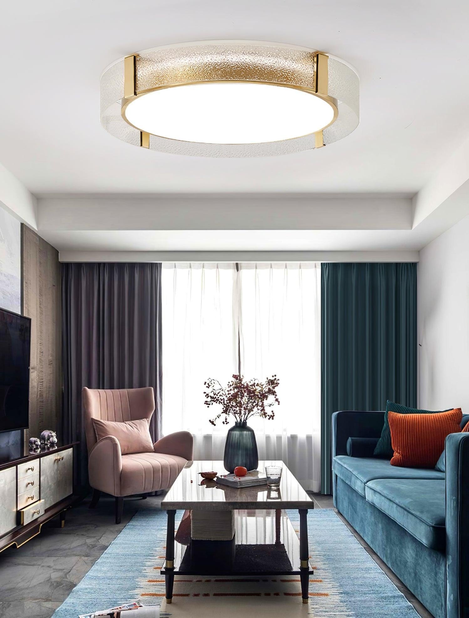 Round Low Profile Ceiling Light | DWHOME