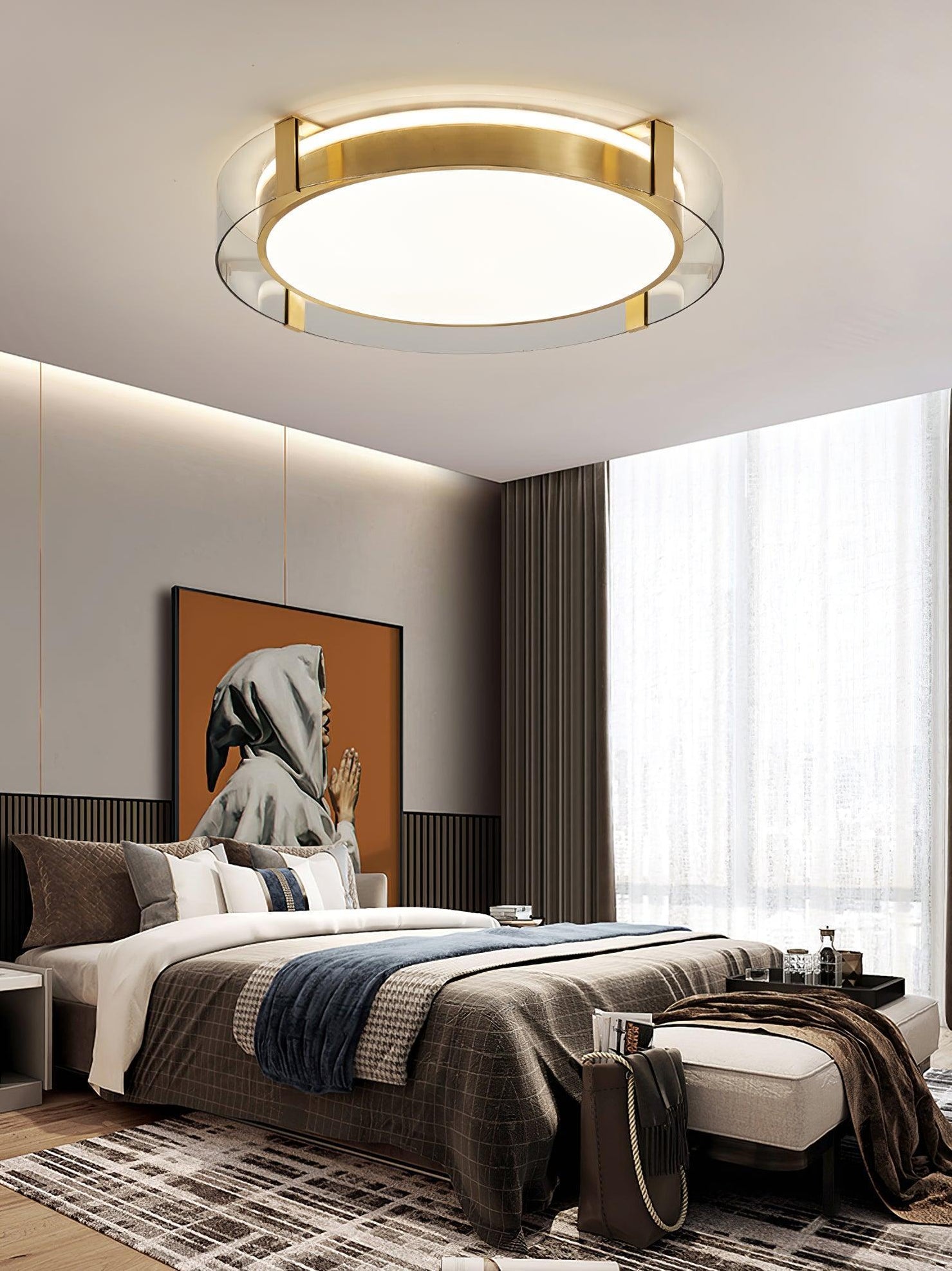 Round Low Profile Ceiling Light | DWHOME