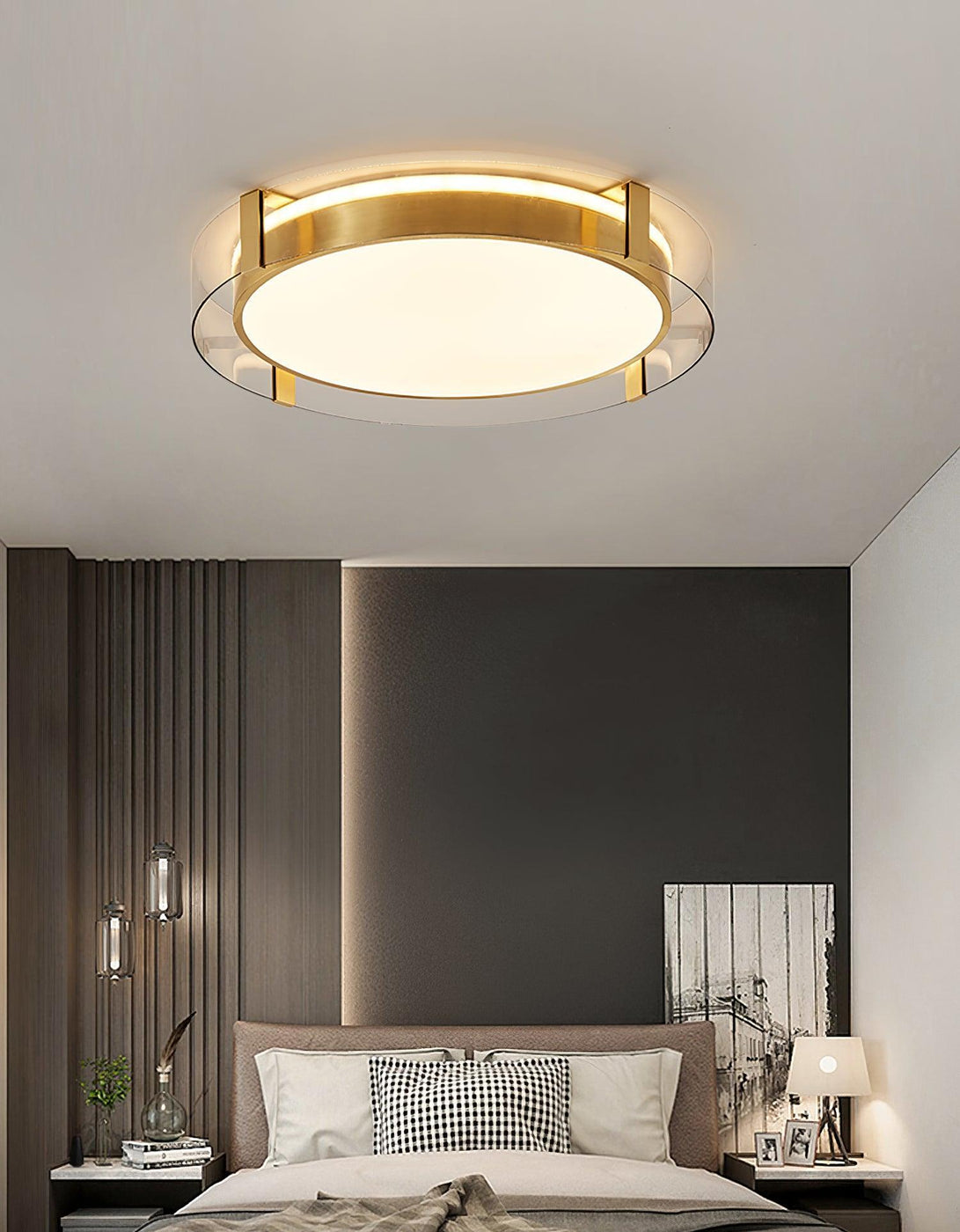 Round Low Profile Ceiling Light | DWHOME