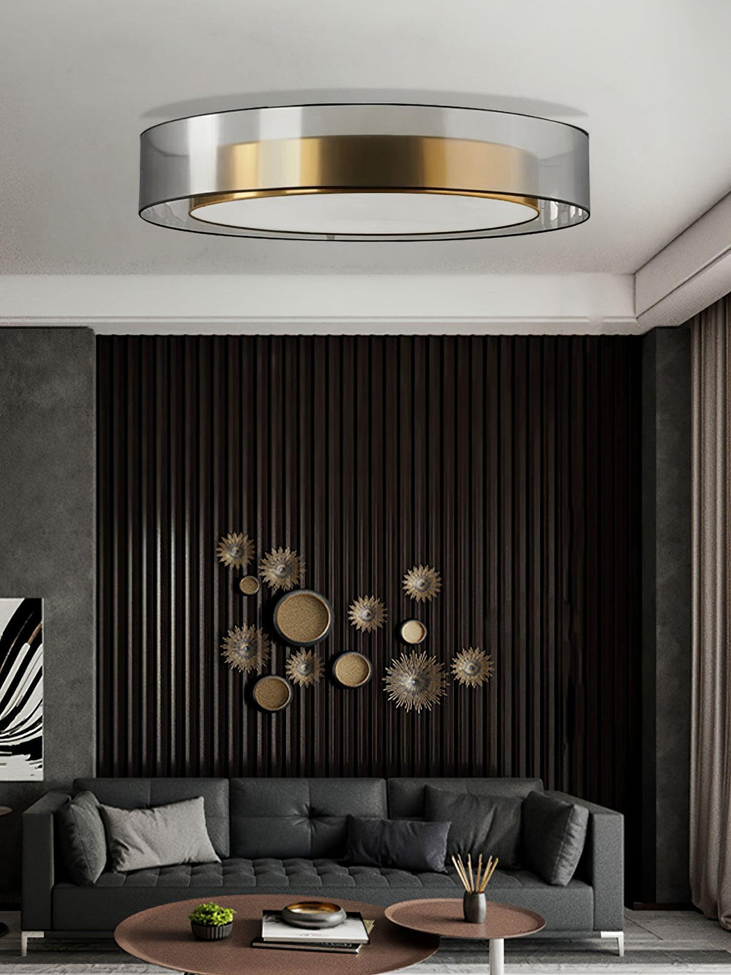 Round Low Profile Ceiling Light | DWHOME
