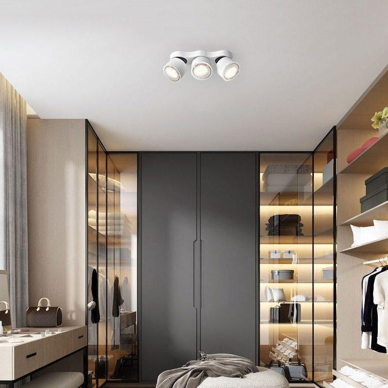 Three-heads Rotating Folding Ceiling Lamp | DWHOME