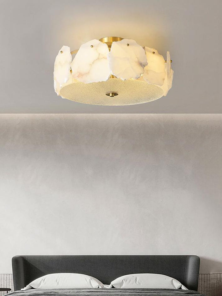 Valeria Alabaster Ceiling Lamp | DWHOME