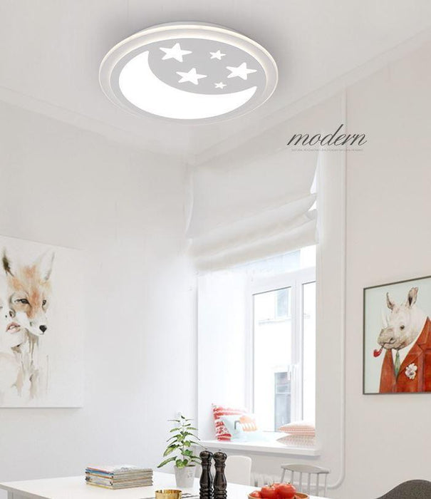 Acrylic Star Moon Ceiling Light for Living Room Bedroom Study Room | DWHOME