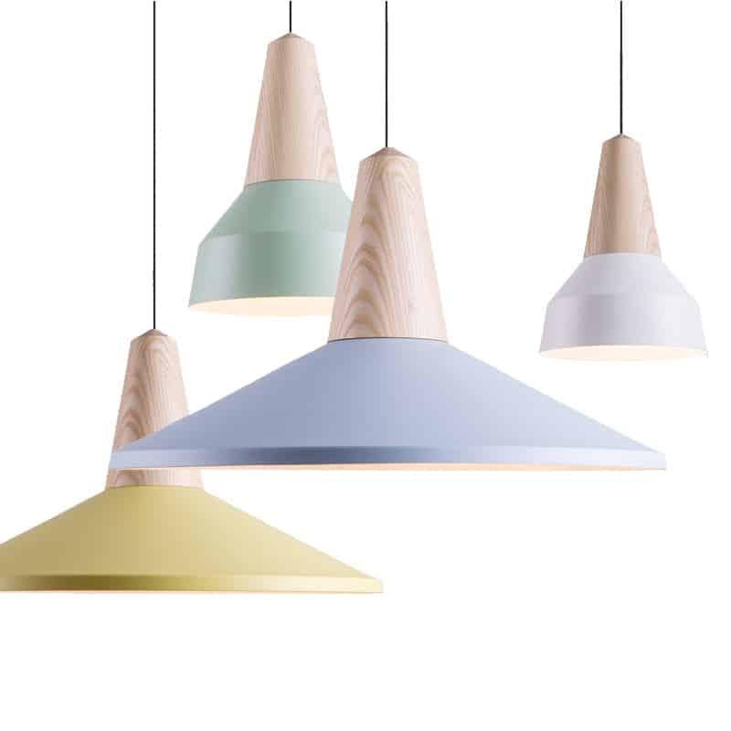 AGNES Solid Wood & Aluminum Pendant Light | DWHOME