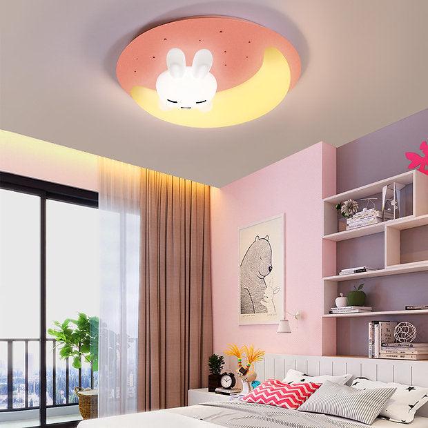LED Cartoon Rabbit&Cat Design Children Ceiling Light | DWHOME