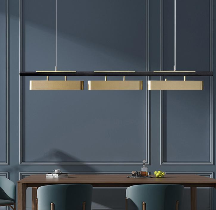 LED Brass Linear Modern Pendant Light | DWHOME