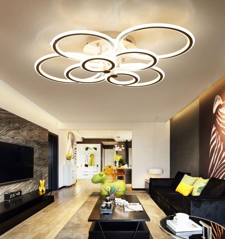 Modern Multi-Circle LED Ceiling Light for Living Room | DWHOME
