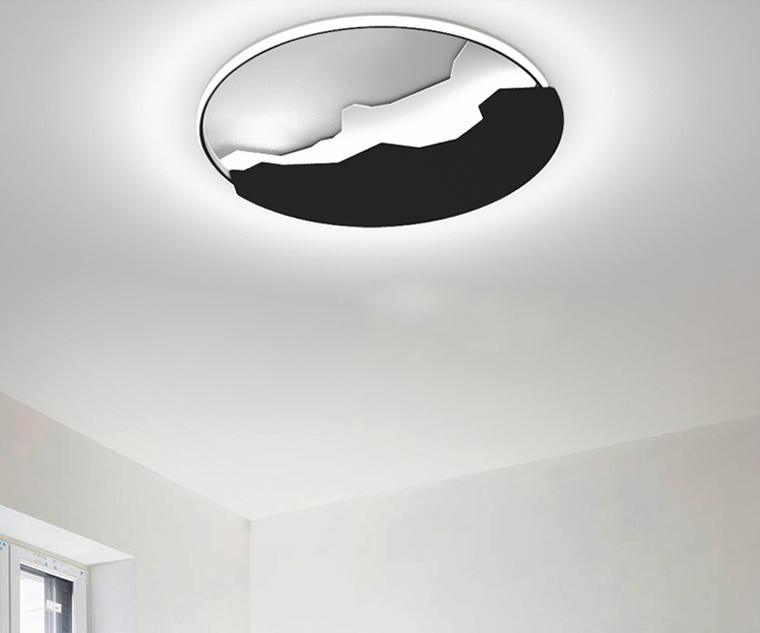 LED Post-modern B & W Ceiling Light | DWHOME
