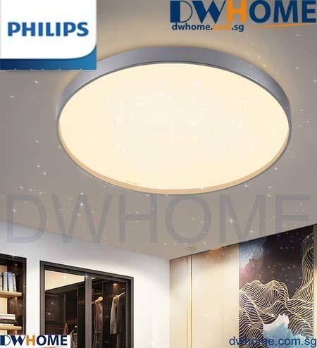 Philips CL514 LED Tunable Ceiling Light Silver Brown Edge 24W/36W Warm - Warm White - Cool ...
